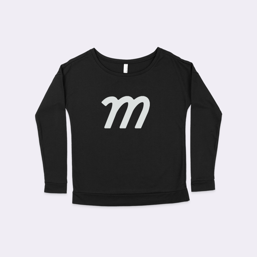 Next Level 6931 Women’s French Terry Long Sleeve Scoop - Mock It