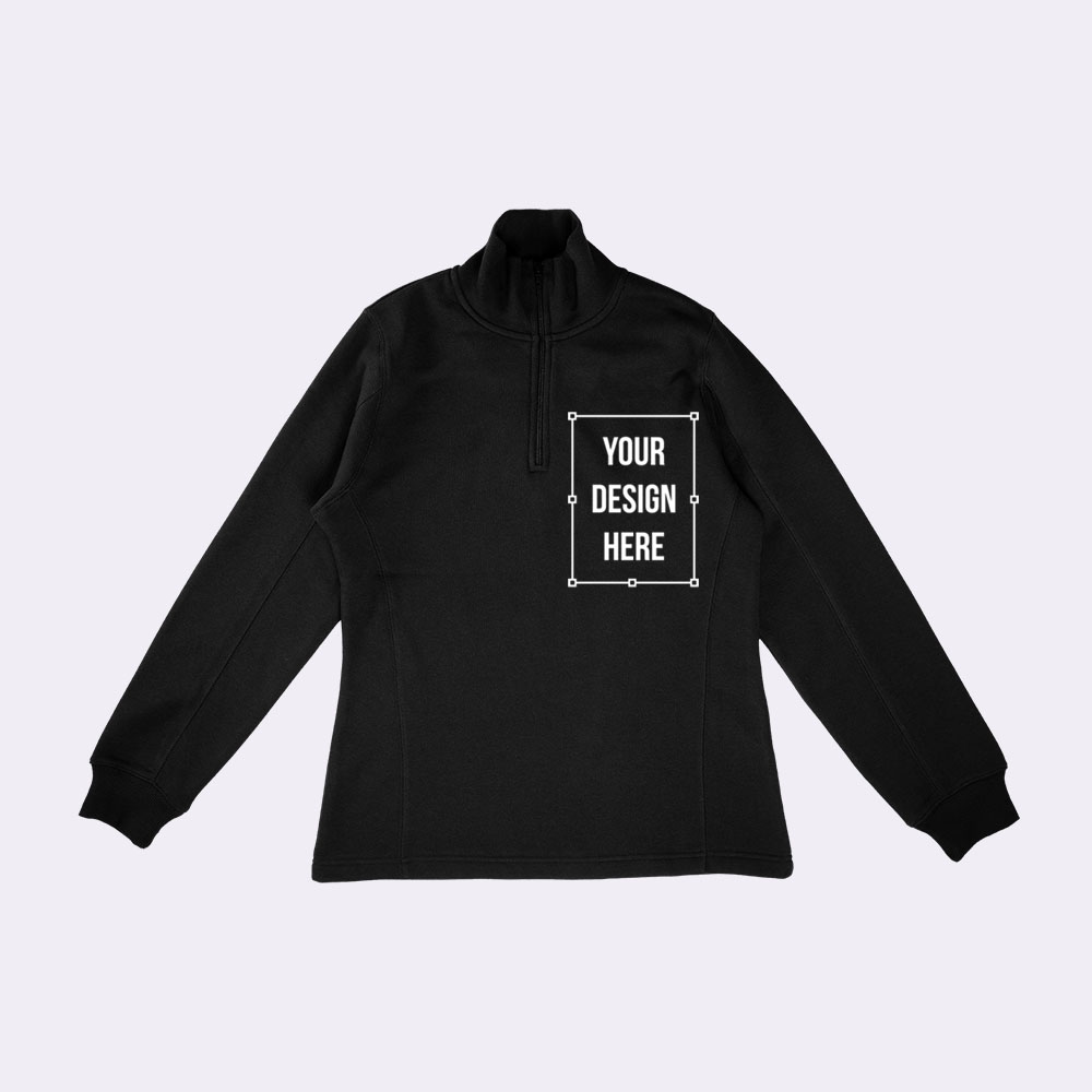 Sport Tek LST253 Ladies 1 4 Zip Sweatshirt Mock It