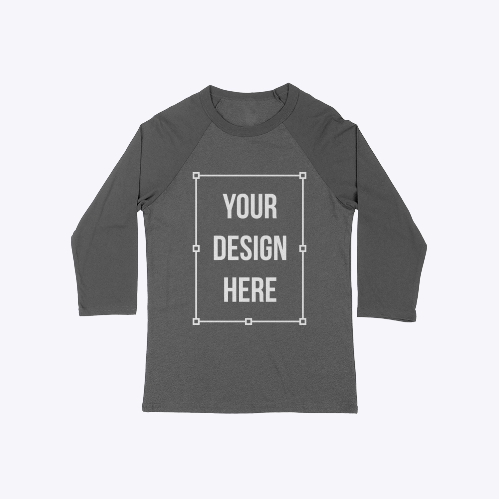 Bella Canvas 3200 Uni 3 4 Sleeve Baseball T Shirt Mock It